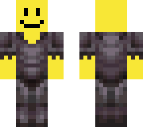 Smiley in Netherite | Minecraft Skin