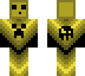 Yellow colored Slime Skin from light to dark | Minecraft Skin