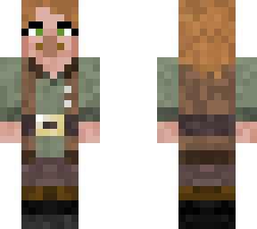village wanderer (female) (v2) | Minecraft Skin