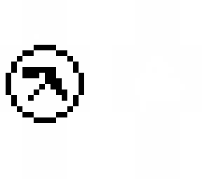 Aphex Twin Logo (White) | Minecraft Skin
