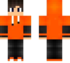 Orange Hoodie | Minecraft Skin