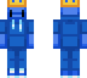 cool blue guy but blob | Minecraft Skin