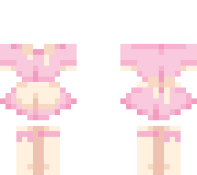 Jess's Pink Maid Dress | Minecraft Skin