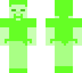 Lime Blank Steve | Minecraft Skin