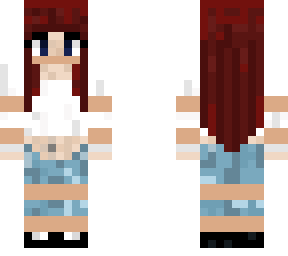 Redhair Girl packing tape | Minecraft Skin