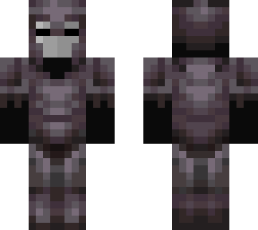 dark clown in netherite armor | Minecraft Skin