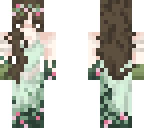 floral girl skin\ | Minecraft Skin