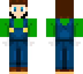 Hatless Luigi | Minecraft Skin