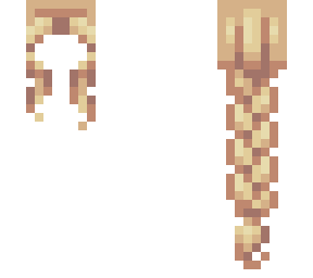 Very Long Braid HB Blonde | Minecraft Skin