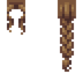 Very Long Braid HB Light Brown | Minecraft Skin