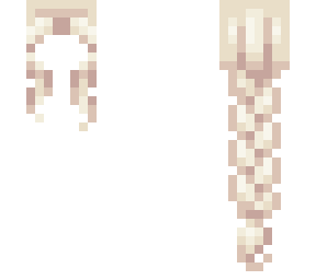 Very Long Braid HB Platinum Blonde | Minecraft Skin