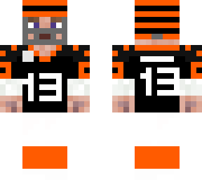 What If? Zac Taylor as QB for Cincinnati Bengals | Minecraft Skin