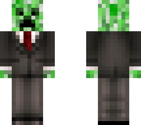 Creeper in a suit | Minecraft Skin