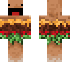 very SUPRISED burger | Minecraft Skin