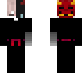 blood red devil mask | Minecraft Skin