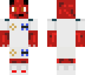 Red Pander Football player | Minecraft Skin