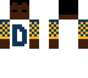 Checkered Blue, White, and Yellow T-Shirt | Minecraft Skin