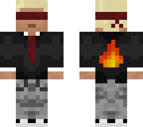Fire Skin V2.1 Suit+Emblem | Minecraft Skin