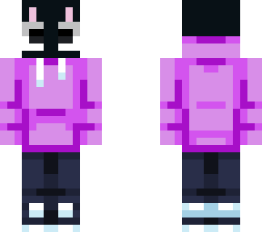 My normal skin (Black Cat w/ Big Eyes) | Minecraft Skin