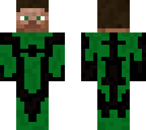 Green and black Steve (suit) | Minecraft Skin