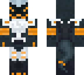 Orange protogen | Minecraft Skin