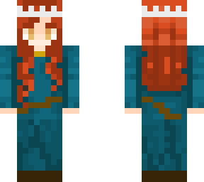 Shubble Merida Red Hair | Minecraft Skin