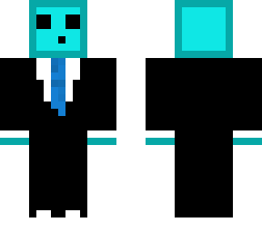 Bearded's Cyan Slime Suit | Minecraft Skin