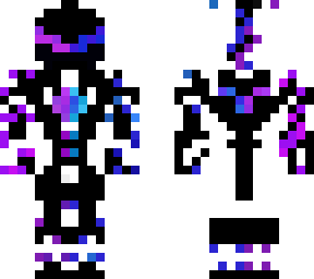blue and purple speedster | Minecraft Skin