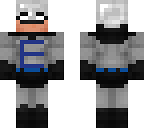 Bluey Batman with Iron Helmet | Minecraft Skin