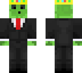 slime with a crown | Minecraft Skin