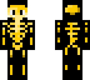 Gold skull | Minecraft Skin