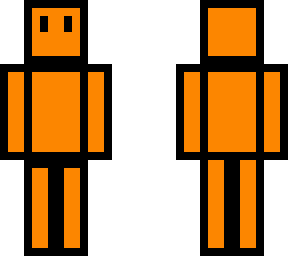 cool orange guy | Minecraft Skin