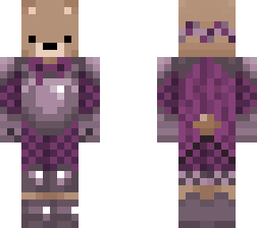 Quel de Armadura roxa com coroinha | Minecraft Skin