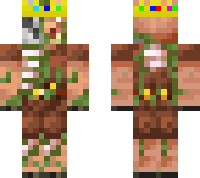 King zombiepied piglin | Minecraft Skin