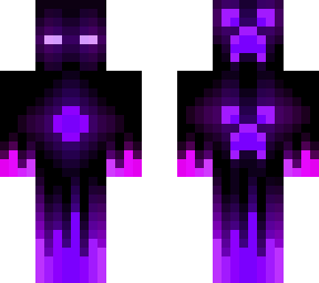 Purple creeper void | Minecraft Skin