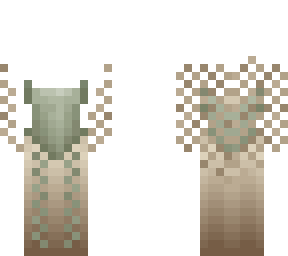 Spirit of the Dryad - Green Corset V4 - Net Shawl | Minecraft Skin