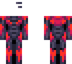 Black and Red Mecha Suit - Base | Minecraft Skin
