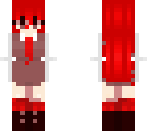 Element school: Ember (fire girl) | Minecraft Skin