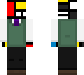 Piet Mondrian Dressed up | Minecraft Skin