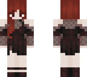 Red headed goth girl | Minecraft Skin