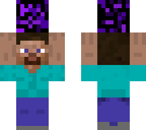 Steve Holding Cring Obsidian | Minecraft Skin
