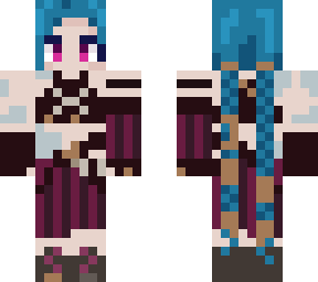 jinx arcane | Minecraft Skins