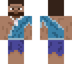 Prehistoric Steve (Beard) | Minecraft Skin
