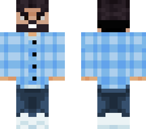 blue beard flannel | Minecraft Skin