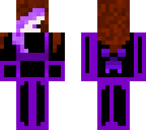 Magic Minecraft Purple gamer girl | Minecraft Skin