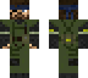 MGS PW Big Boss Olive Green | Minecraft Skin