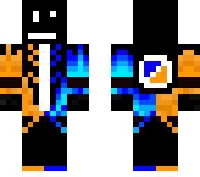 Blue and Orange Diamond Legend | Minecraft Skin