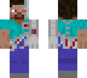 cyborg steve | Minecraft Skin