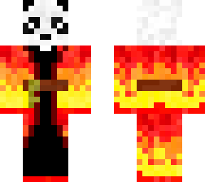 fire panda | Minecraft Skin