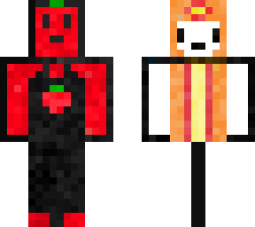 hotdog tomato man | Minecraft Skin
